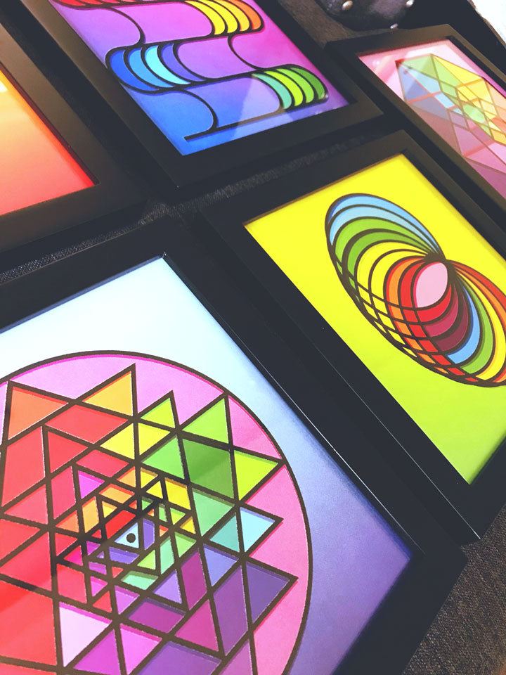 Framed Infinite Dimension Art Piece